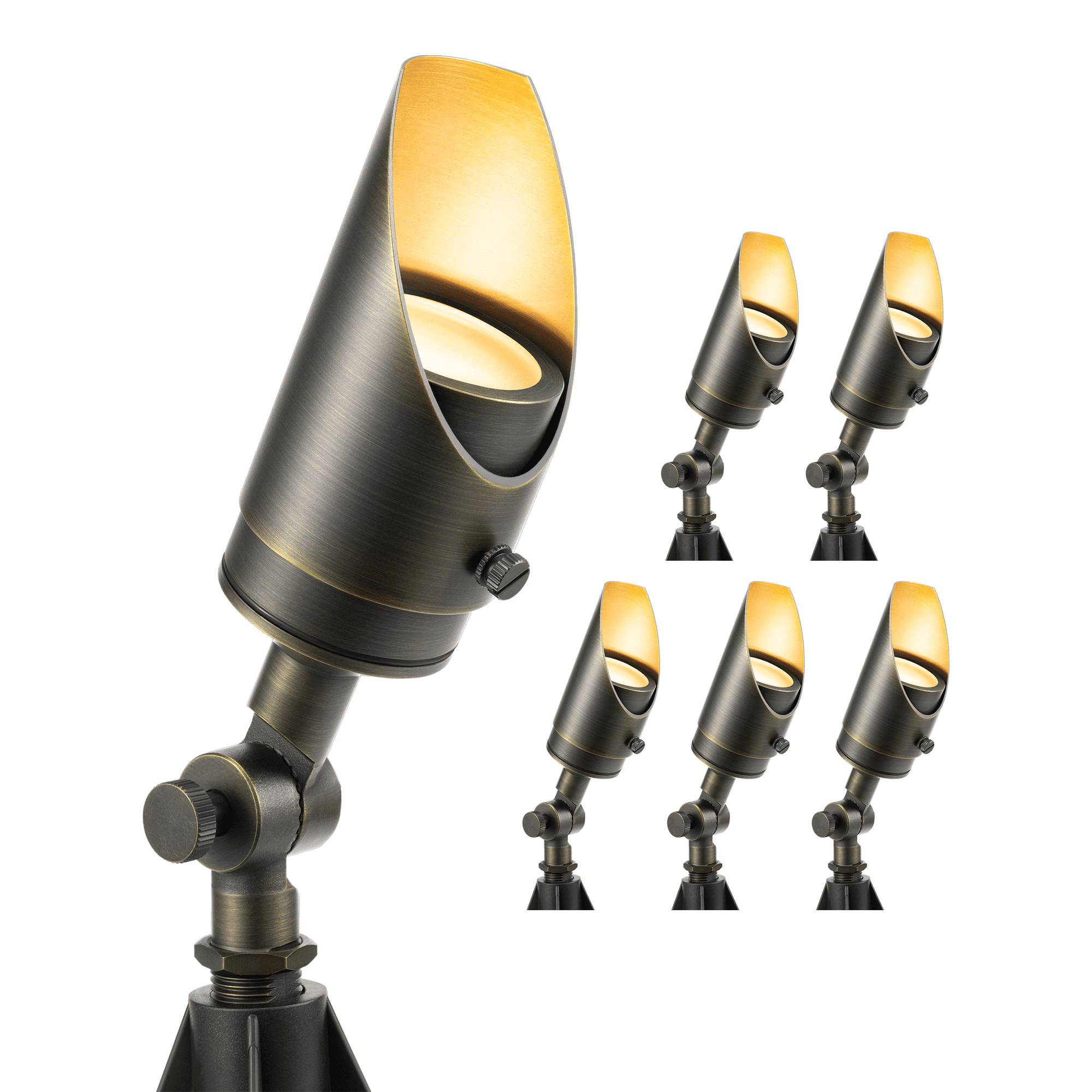 Gardenreet Brass Low Voltage Landscape Spotlights,12V LED Outdoor ...