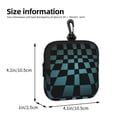 Abstract Chess Room Square Gear Pouch with Lobster Clasp Waterproof ...