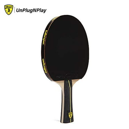 Killerspin Jet Black Combo Table Tennis Paddle with Sleeve, Competitive ...