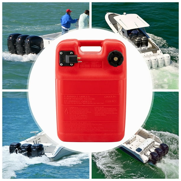 Miumaeov 24L Portable 6 Gallon Outboard Boat Motor Plastic External ...
