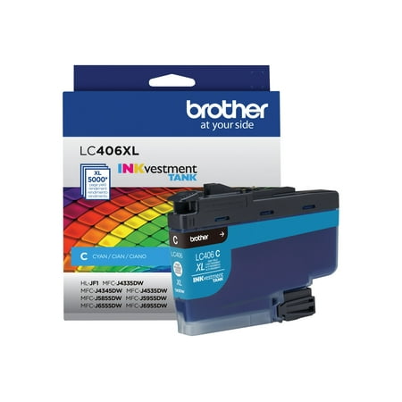 Brother LC406XLC - High Yield - cyan - original - ink cartridge - for ...