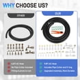 27PCS Air Conditioning Hose and Fitting Kit Includes 9.8ft #6#8#10 AC ...