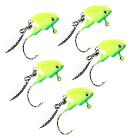 Fish shape Fishing hook 5 hooks Green 10g | Walmart Canada