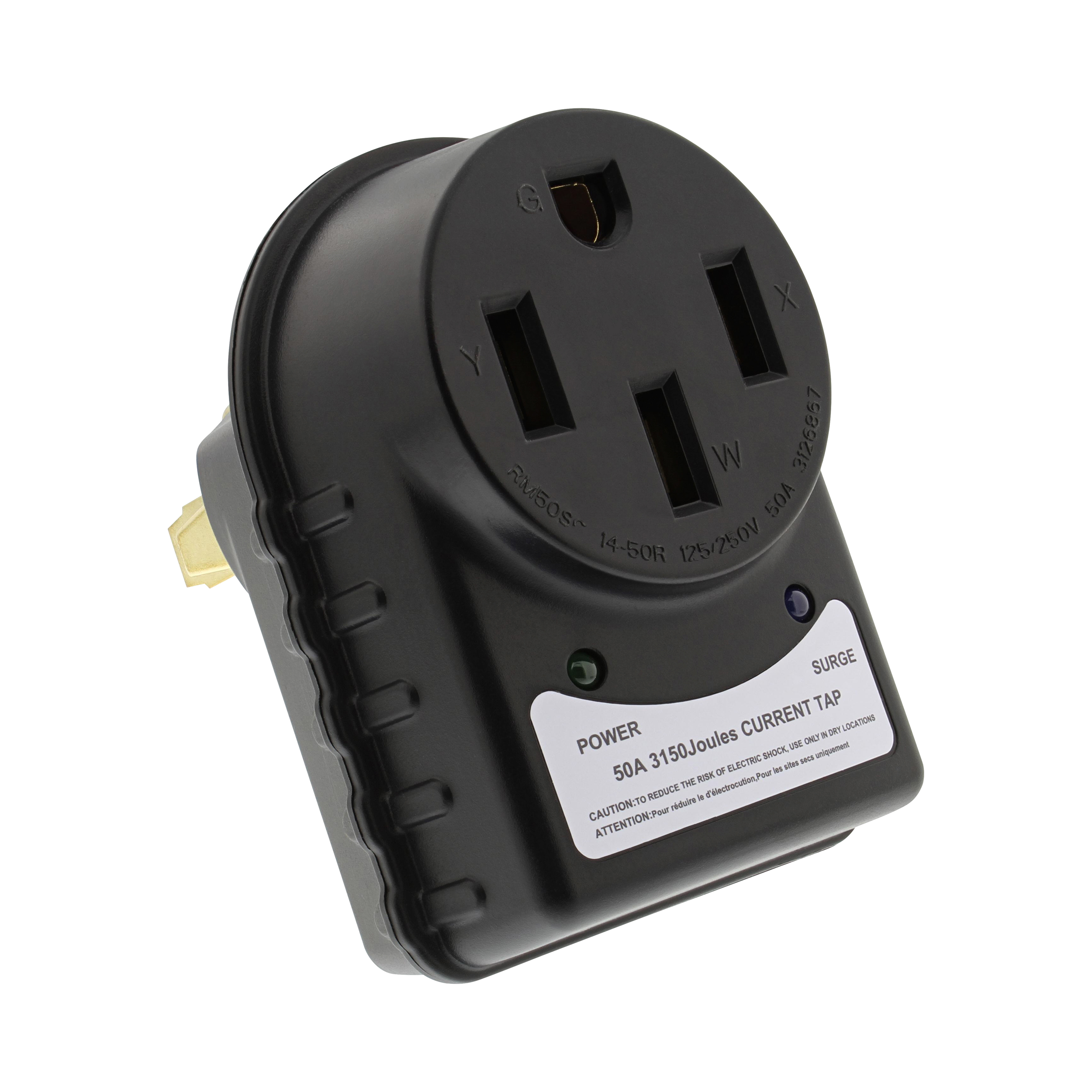Dumble 50 AMP RV Surge Protector Plug - 14-50 Power Extension Cord ...