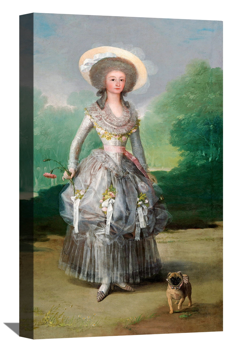 Francisco Goya Painting Art Print The Marquesa De Pontejos Canvas Art Print Frame Wall Art ...