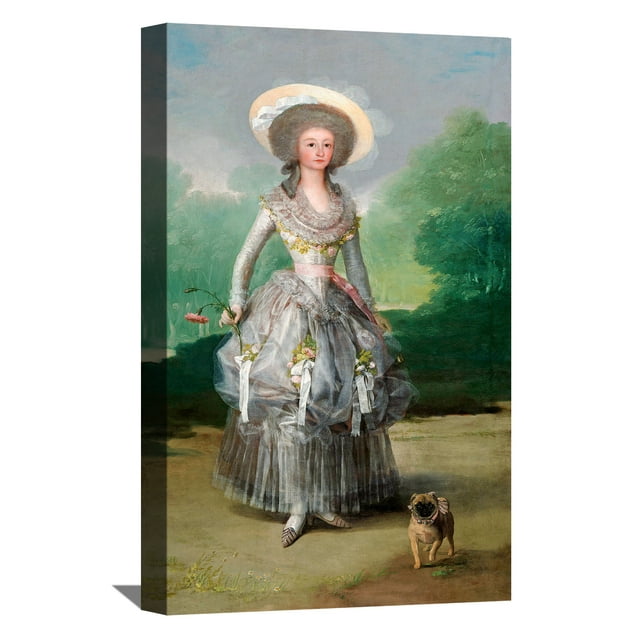 Francisco Goya Painting Art Print The Marquesa De Pontejos Canvas Art Print Frame Wall Art ...