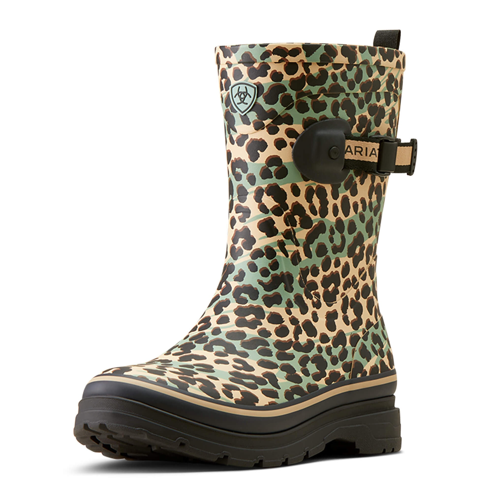 Ariat 10050930 Kelmarsh Mid Rubber Boots for Ladies - Leopard Camo ...