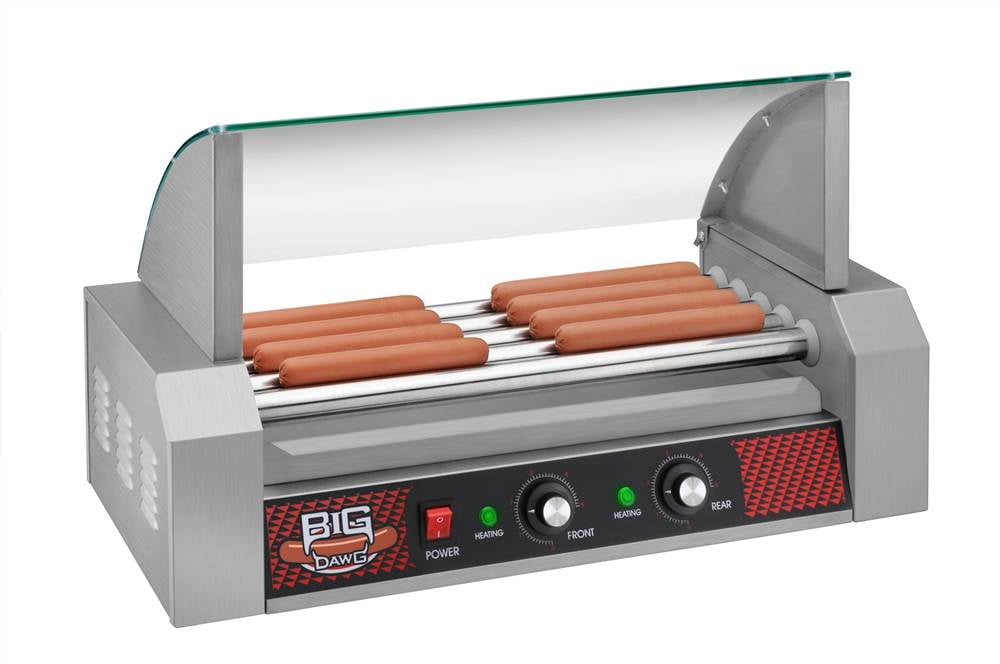 BIG DAWG Commercial Five Roller Hot Dog Machine With Cover - Walmart.com