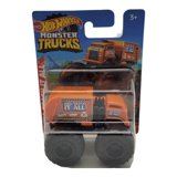 Hot Wheels Monster Trucks, 1:70 Scale, Will Trash It All, Mini Die-Cast ...