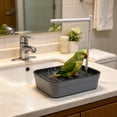 Automatic Bird Bath Tub with Circulating Water Fountain,Adjustable Flow ...