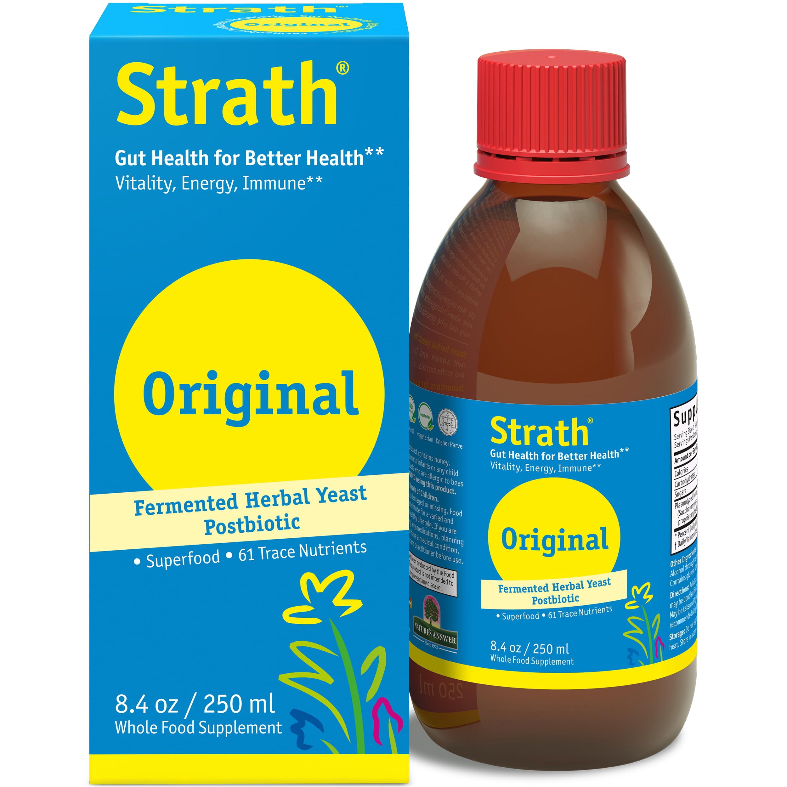 Suplemento BIOSTRATH Strath de levadura herbal fermentada 250 ml ...