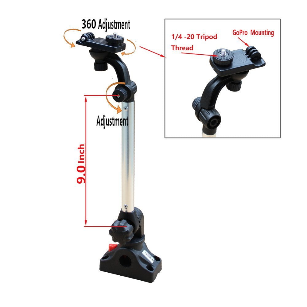 BroCraft Kayak Portable Camera Mount / For GO Pro Mount - Walmart.com