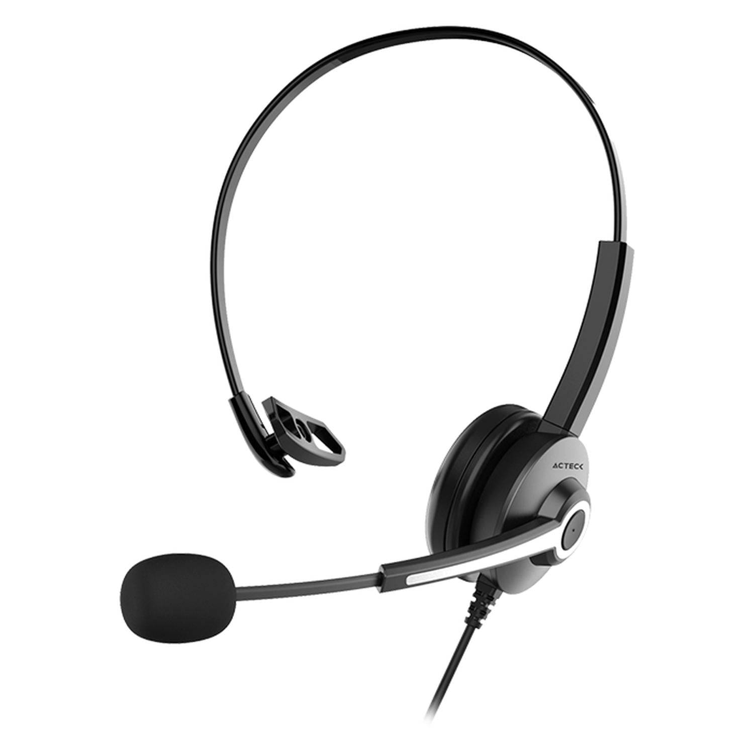 Audifono Diadema para Call Center Acteck Centric Pro HP620 Alambrico ...