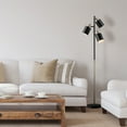 Novogratz x Globe Electric 67" 3-Light Matte Black Track Tree Lamp ...