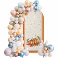 6.6FT Arch Backdrop Covers, Orange Pumpkin Wedding Arch Cover Stretchy ...