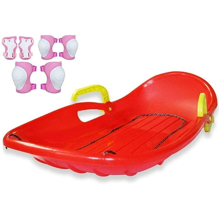 Large Snow Sledge 2 ople Can Use Snow Toboggan Sled Sleigh Plastic ...