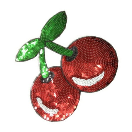 Cherries Pattern Clothes Patches Lovely fruit pattern applique cloth ...