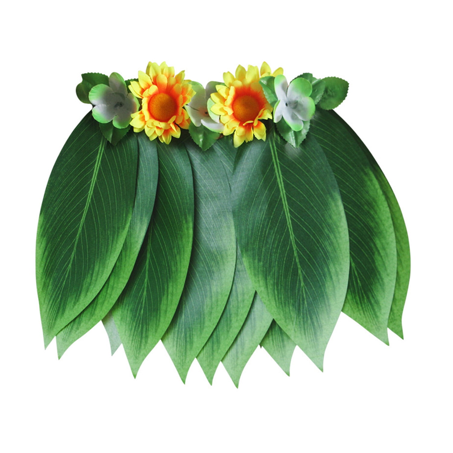 Ti Leaf Hula Skirt Hawaiian Leaf Skirt Green Grass Skirt for Beach Luau ...