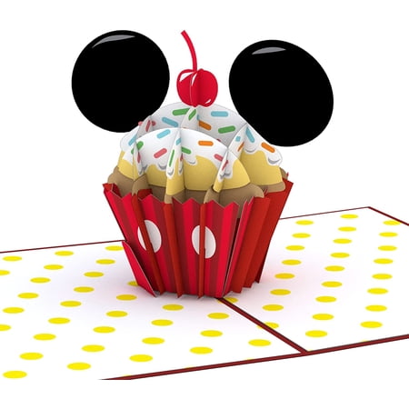 Disney Mickey Mouse Birthday Cupcake Pop Up Card - Greeting Card, 3D ...