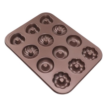 Donut Baking Pan, Uniform Heating 12 Cavity Safe Pattern Donut Baking ...