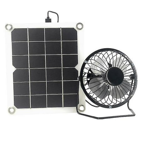 10w Solar Panel Powered Fan Mini Ventilator Monocrystalline With Solar ...