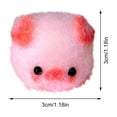 2PCS Taba Squishy Keychain, Hamster, Fufu Squishy Toy, Stress Relief ...