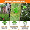 3-in-1 Cordless Weed Wacker with Wheels, 21V Battery Powered String ...