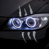 Xotic Tech Vinyl Headlight Taillight Claw Scar Scratch Decal Monster ...