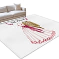 Bridal Shower 5'x7' Rug for Living Room Sofa and Coffee Table Layout ...