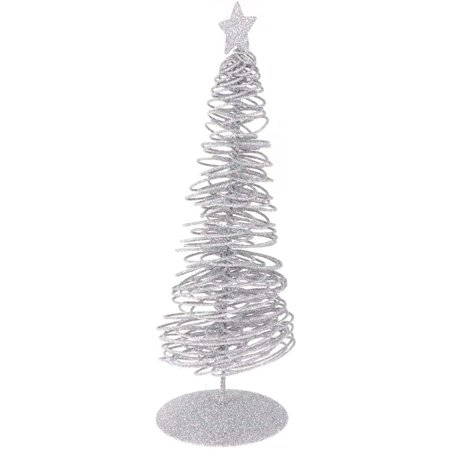 XBRW Tabletop Christmas Tree Mini Iron Wire Christmas Tree Miniature ...