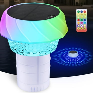 Solar Pool Tablet Floater, Light Floating Dispenser, Adjustable Pool ...