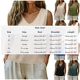 Craaazy Tops for Women Trendy Summer Sleeveless V Neck Cotton Blend ...