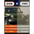 7" Inch Halo LED Headlights Fog Lights Combo For Jeep Wrangler JK JKU ...