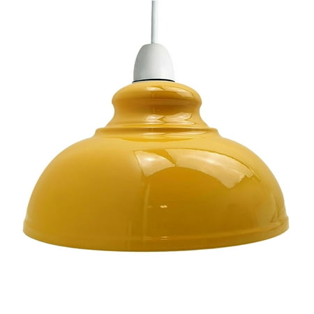 Modern Home Vintage Industrial Retro Loft Yellow Metal Ceiling Lamp ...