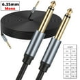 6.35mm Male to Male Guitar Cable Stable Transmission Unbalanced Guitar ...