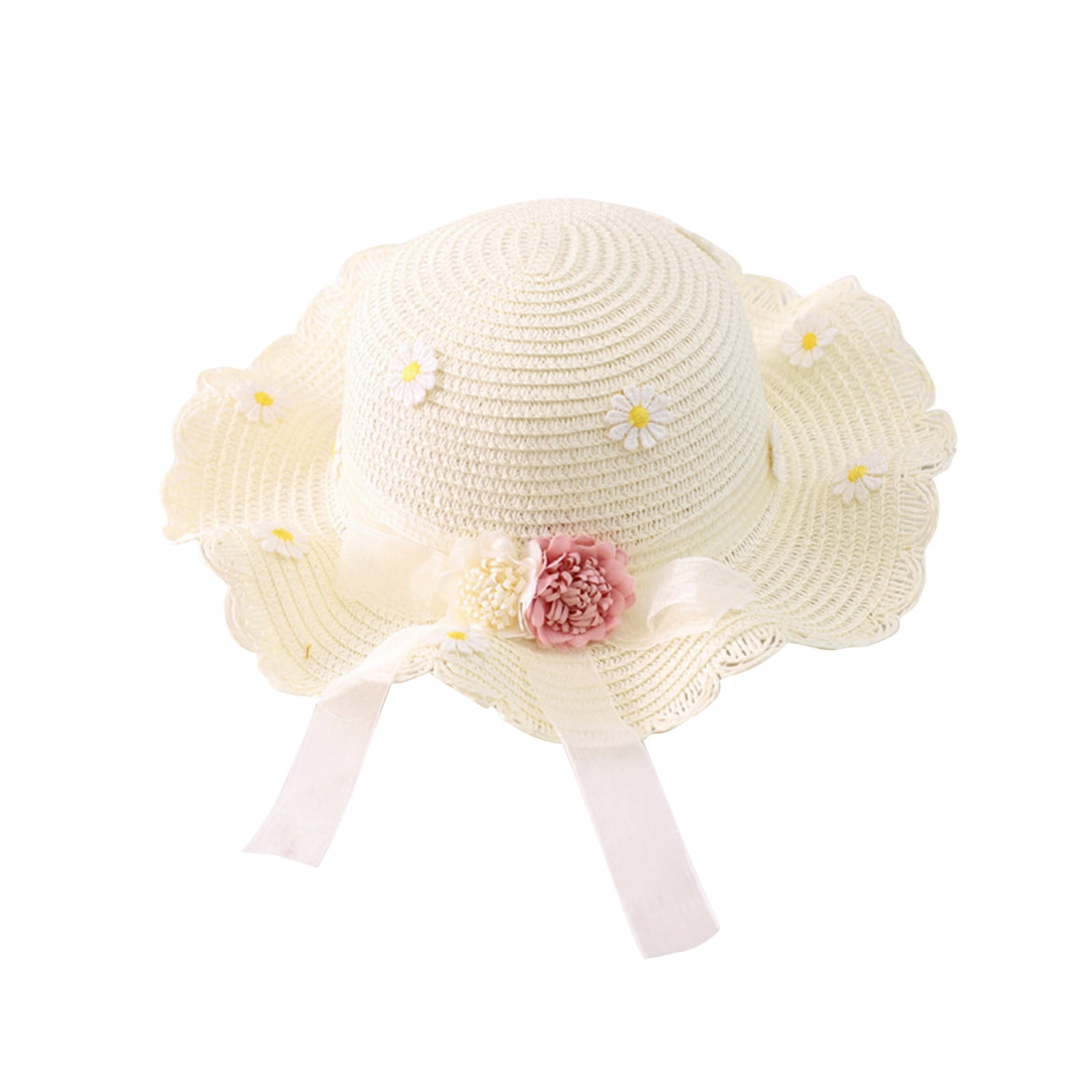 Click here for Besolor Toddler Girls Straw Hat With Flower Cute S... prices