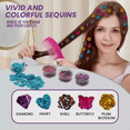 Hair Bedazzler Kit Hair Gem Stamper for Girls, Hair Jewels Styling Tool ...