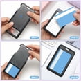 40 Vertical Hard Plastic ID Badge Holders Slide Open Card Case ...