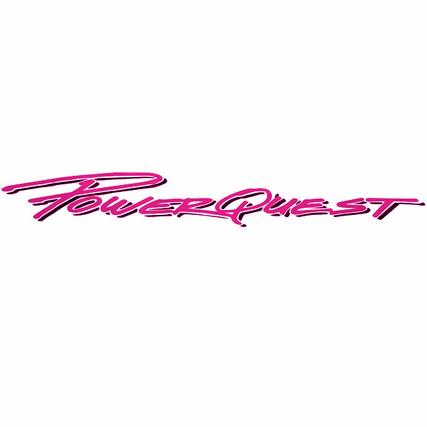 PowerQuest Boat Logo Decal | 32 1/4 x 5 1/8 Inch Hot Pink / Charcoal ...