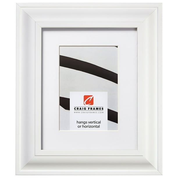 Craig Frames Contemporary Upscale, 16x24 inch Satin White Picture Frame ...
