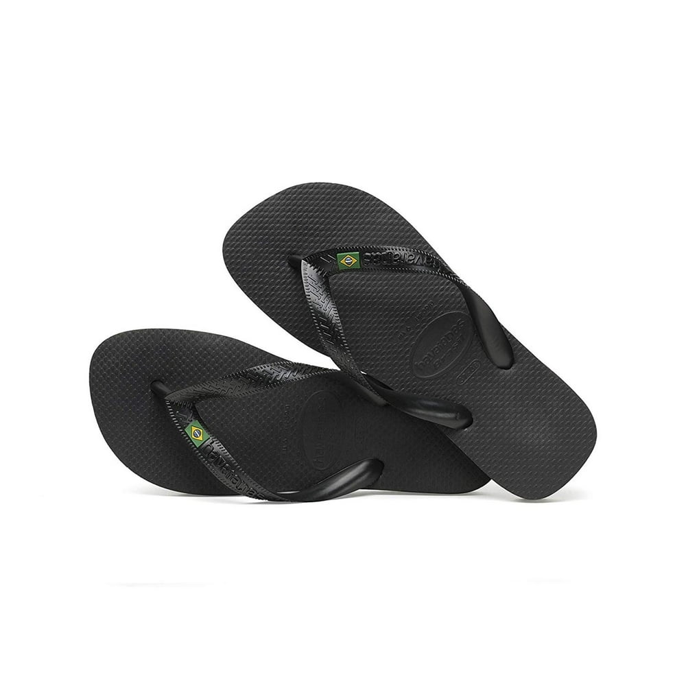 Havaianas Havaianas Mens Brazil Flip Flop Sandals Black Size 9 0