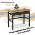 Dextra 48’’ Work Benches for Garage Work Table with Power Outlets ...