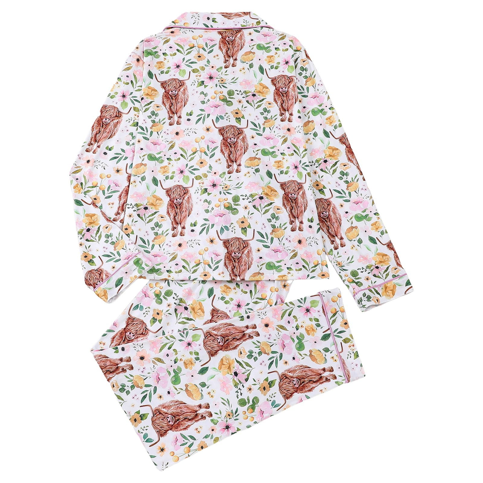 Click here for Chaochao Floral Print Long Sleeve Notched Collar P... prices