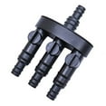 TD Fountain 3 way Splitter 1/2 & 3/4 barb inlet with 3 valved 1/2 & 3/4 ...