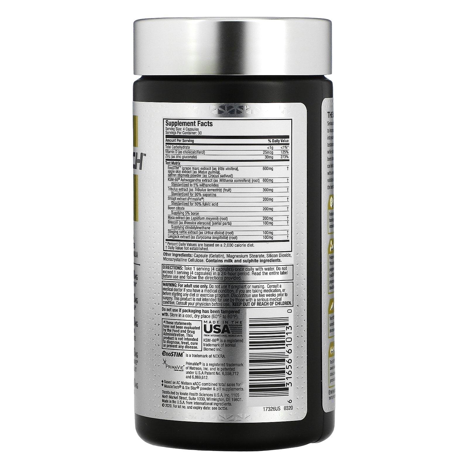 Test HD, Elite, 120 Capsules, MuscleTech