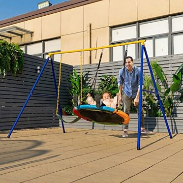 VINGLI Heavy Duty Patio Porch Swing Stand Support 660 LBS A-Frame ...