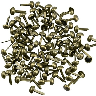 Brass Fasteners,300 Pcs Brads for Paper Crafts,Small Brads Metal Gold ...