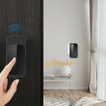 SuoKom Wireless Doorbell Wireless Doorbell Waterproof Mini House Door ...