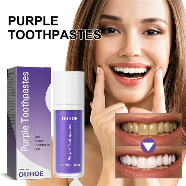 DPTALR Purple Toothpaste For Teeth Whitening, Purple Toothpaste ...