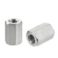 Uxcell M6 x 1.0-Pitch 15mm Length 304 Stainless Steel Metric Hex ...